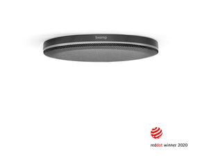 Parle TCM-XA Ceiling AVB Beamtracking Mic with PoE Amp Black | Biamp