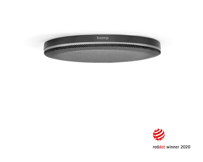 Parle TCM-XA Ceiling AVB Beamtracking Mic with PoE Amp Black | Biamp