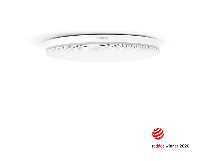 Parle TCM-XA Ceiling AVB Beamtracking Mic with PoE Amp White | Biamp